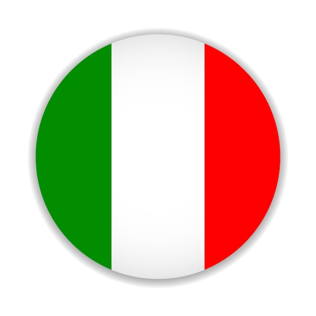 Vibrant Italian Flag Circle with Bold Colors | Jiffy Designs