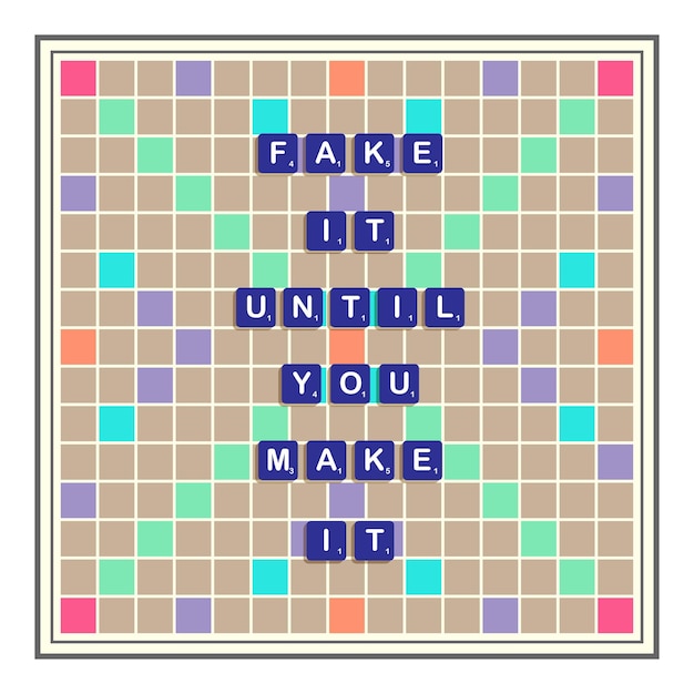 Colorful Scrabble-Inspired Tiles with Motivational Message | Jiffy Designs