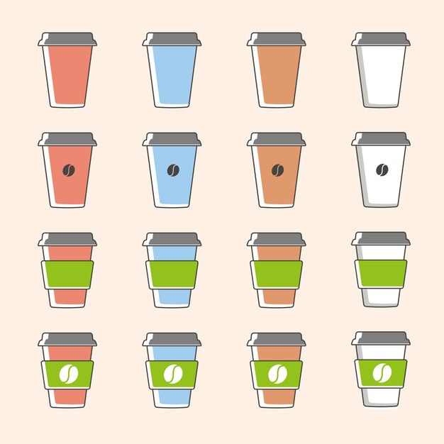 Vibrant Collection of Reusable Coffee Cup Designs | Jiffy Designs
