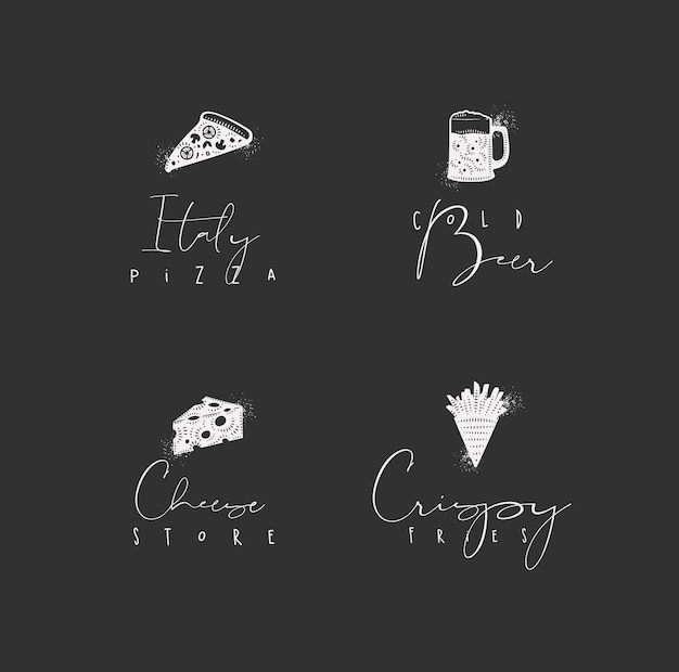 Delectable Collection of Culinary Themed Icons and Illustrations ...