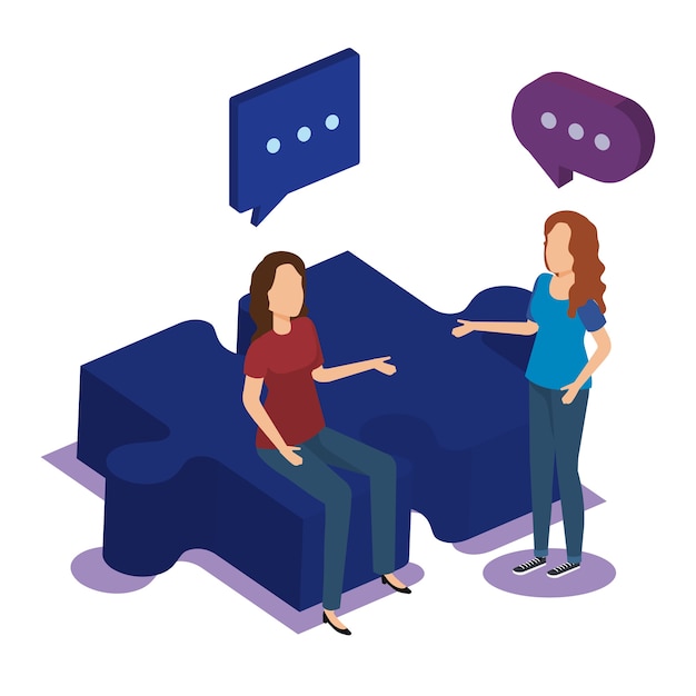 Engaging Conversation Between Two Women | Jiffy Designs