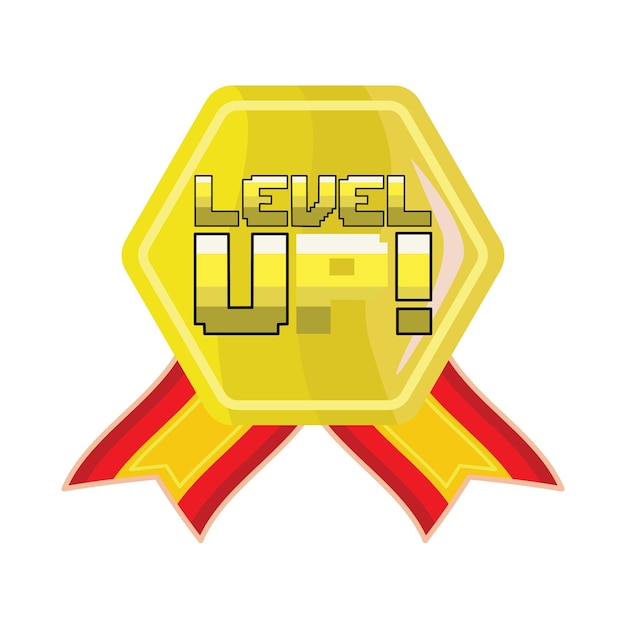 Leveling Up: A Retro-Inspired Hexagonal Achievement Badge | Jiffy Designs