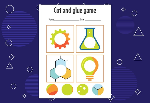 Fun Science-Themed Cut and Glue Activity for Kids | Jiffy Designs