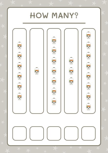 Counting Skulls: A Whimsical Math Puzzle | Jiffy Designs