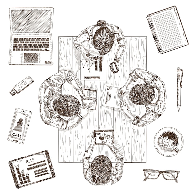 Collaborative Workspace: A Sketch of Productivity | Jiffy Designs