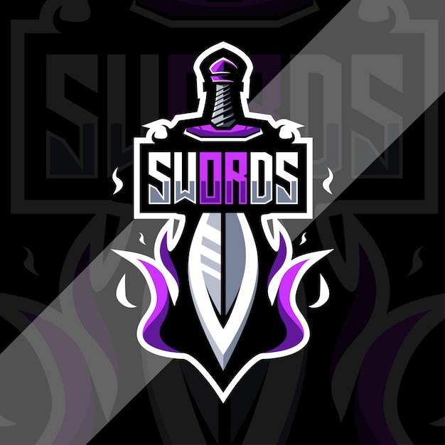 Majestic Swords Emblem: A Symbol of Strength and Valor | Jiffy Designs