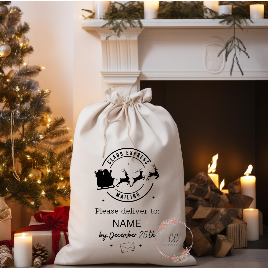 Santa Sack Svg, Present Sack Svg, Christmas Sack Svg, Christmas Svg ...