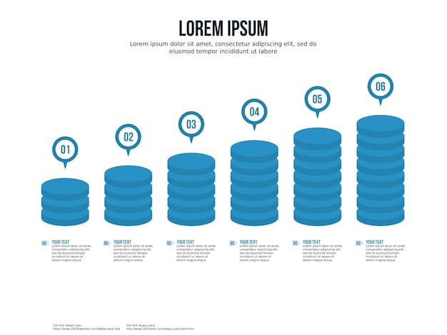 Stacked Columns Visualizing Numeric Data with Informative Labels ...