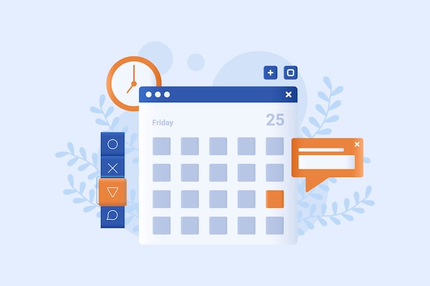 Vibrant Calendar Interface with Intuitive Schedule Tools | Jiffy Designs