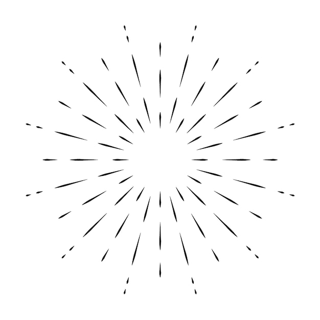 Radiant Burst of Monochrome Rays | Jiffy Designs