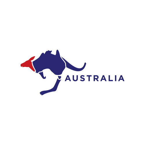 Australian Icon With Kangaroo Vector Combination | Jiffy Designs