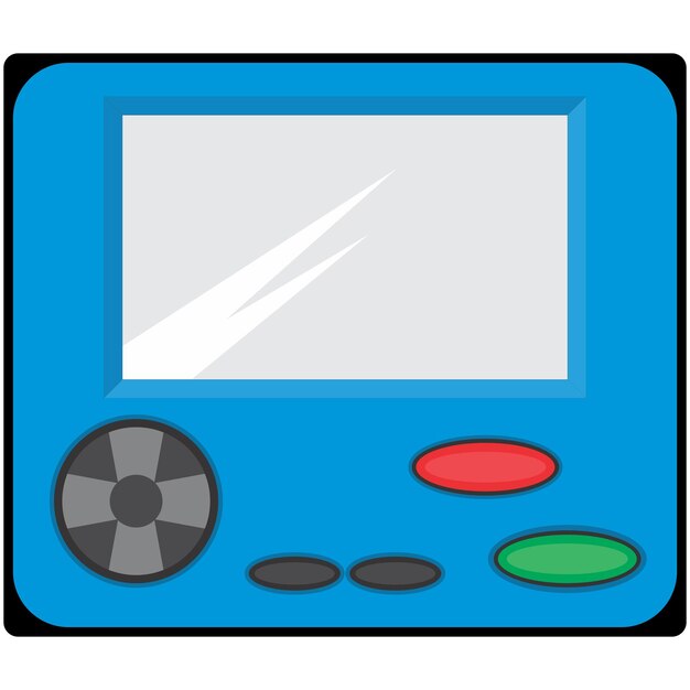Vibrant Retro Gaming Console with Colorful Buttons | Jiffy Designs