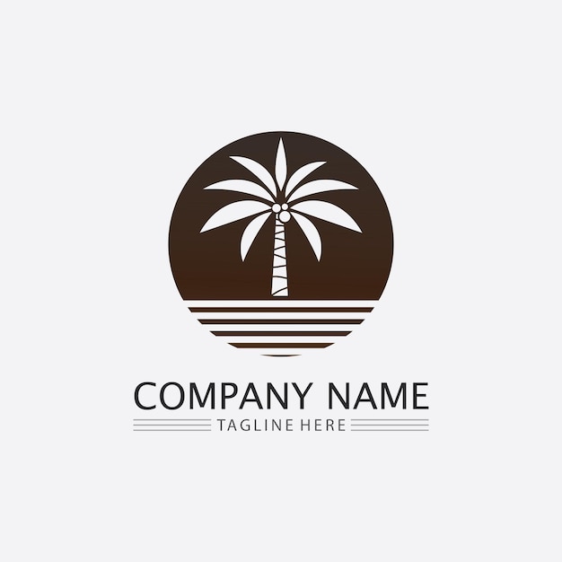 Iconic Palm Tree Silhouette in Timeless Sunset Landscape | Jiffy Designs