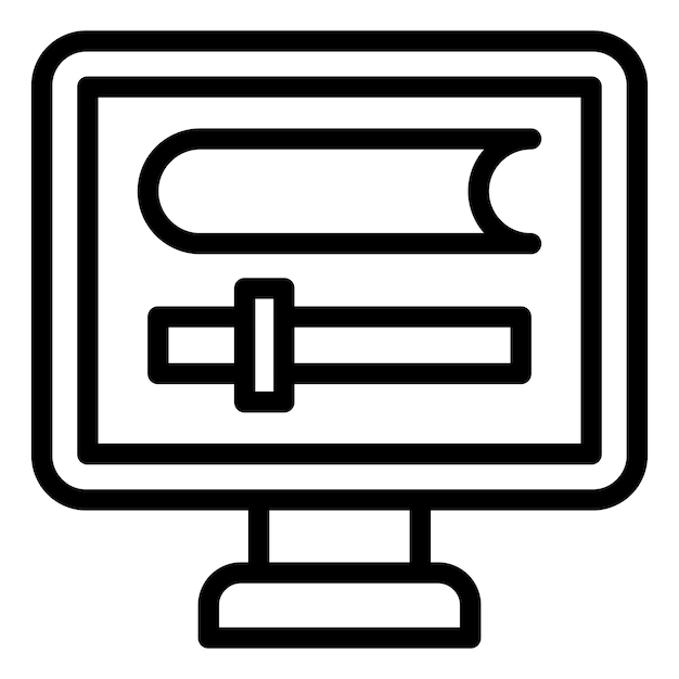 Minimalist Computer Monitor with Abstract Geometric Shapes | Jiffy Designs