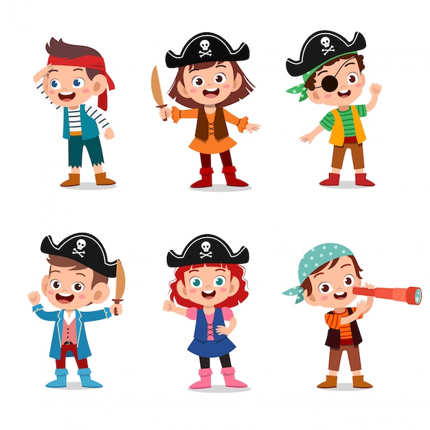 Vibrant Collection of Playful Pirate Characters | Jiffy Designs