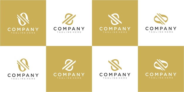 Elegant Gold Monogram Logos for Corporate Branding | Jiffy Designs