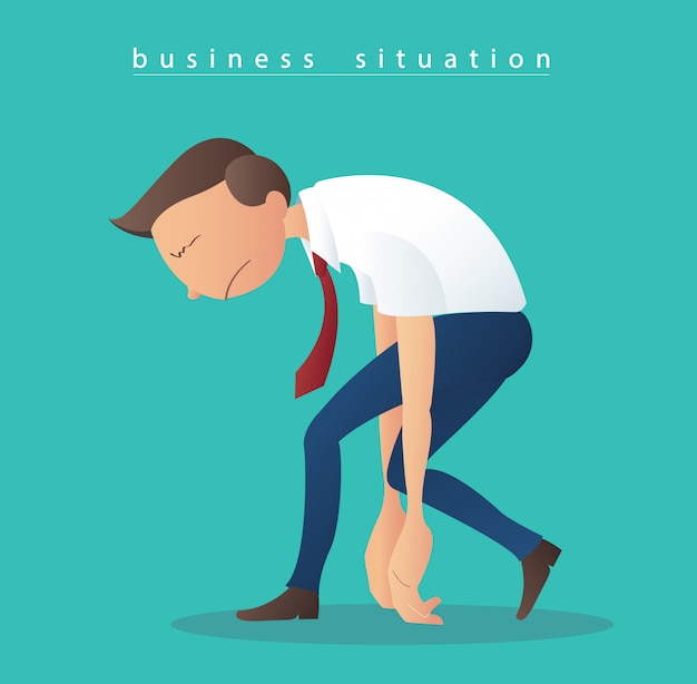 Businessman Carrying Heavy Burden Illustration | Jiffy Designs
