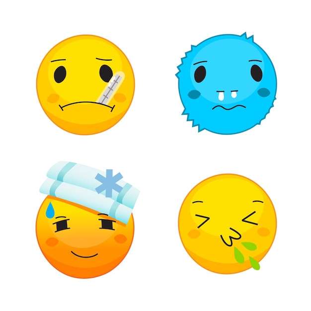 Whimsical Emoji Faces with Playful Expressions and Textures | Jiffy Designs