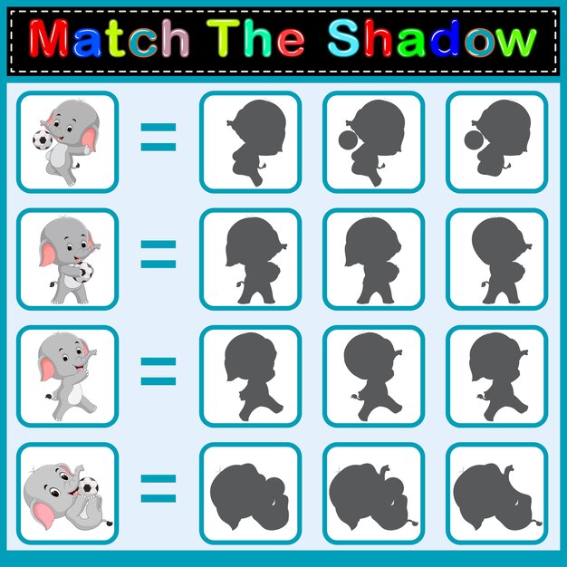 Adorable Animal Silhouettes: Match the Shadow Collection | Jiffy Designs