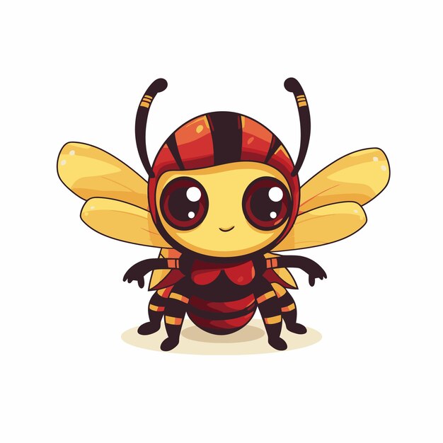 Adorable Cartoon Ladybug with Friendly Expression | Jiffy Designs