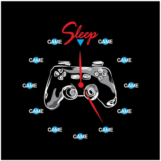 Captivating Game Controller: Sleep, Game, Repeat | Jiffy Designs