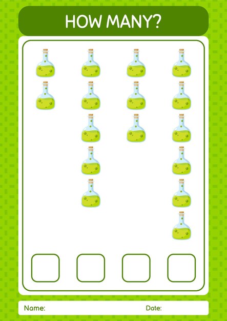 Counting Fun with Colorful Science Lab Flasks | Jiffy Designs