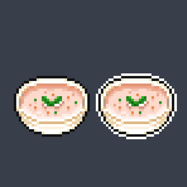 Delightful Pixel Art Ramen Bowls with Vibrant Garnishes | Jiffy Designs