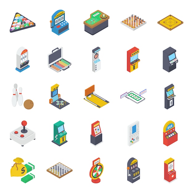 Vibrant Collection of Retro Gaming Icons and Elements | Jiffy Designs