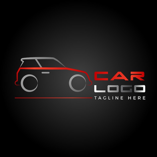 Sleek and Stylized Car Logo with Customizable Tagline | Jiffy Designs