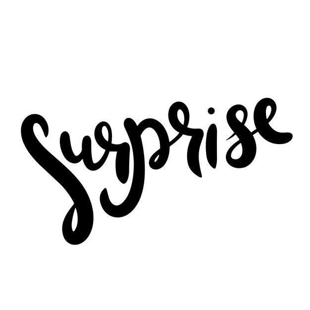 Elegant Calligraphic Surprise in Bold Black Lettering | Jiffy Designs