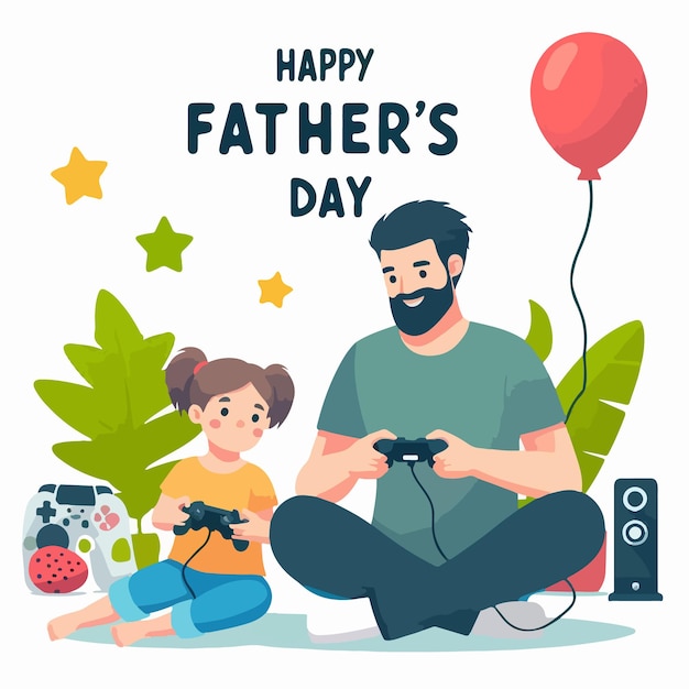 Celebrating Fatherhood: A Joyful Father's Day Scene | Jiffy Designs