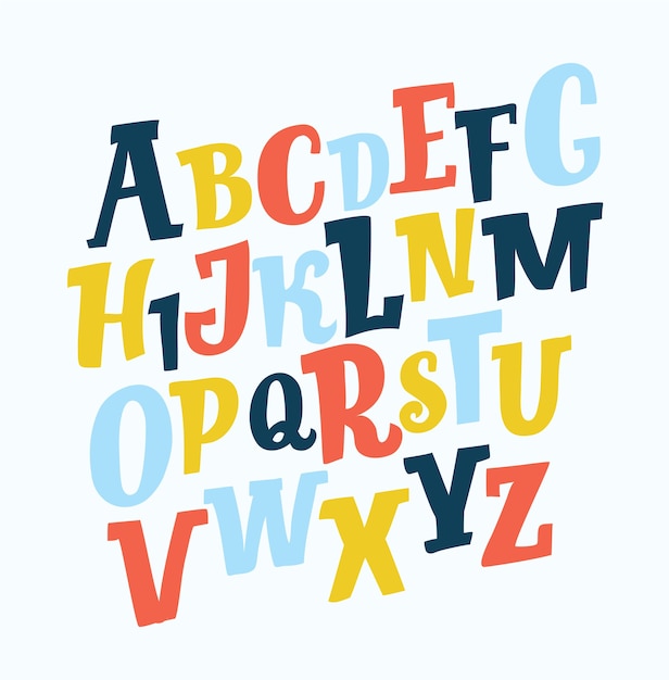 Vibrant Alphabet Letters Forming the Complete Alphabet | Jiffy Designs