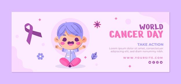 Adorable Chibi Character Celebrates World Cancer Day | Jiffy Designs