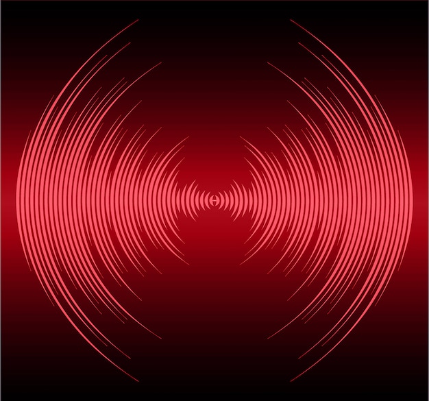 Captivating Radial Ripple Pattern in Rich Crimson Tones | Jiffy Designs