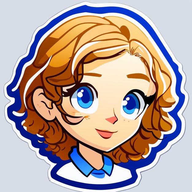 Charming Anime-Inspired Portrait of a Smiling Girl | Jiffy Designs