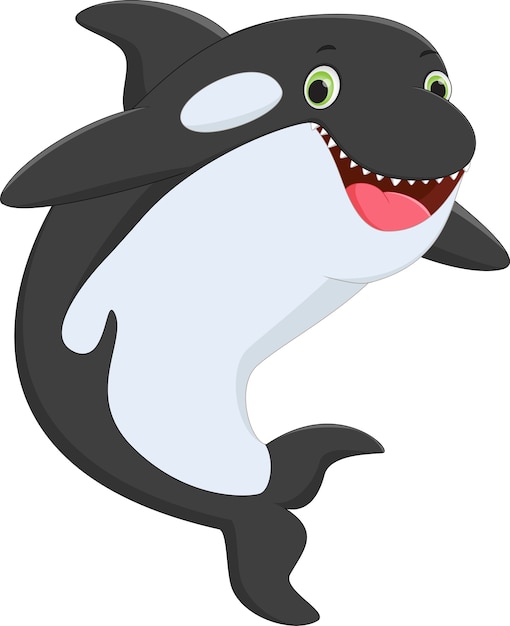 Cheerful Orca Whale Cartoon Character | Jiffy Designs