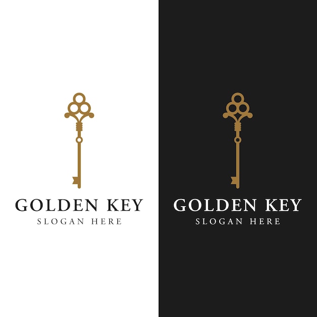 Elegant Golden Keys with Ornate Design and Slogan | Jiffy Designs