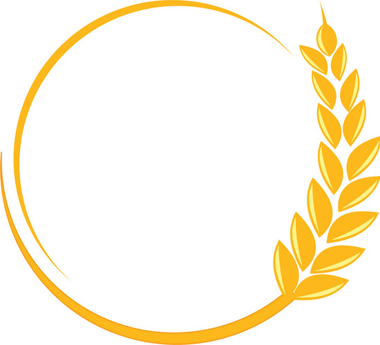 Agriculture Wheat Logo Design Vector Template Icon Isolated | Jiffy Designs