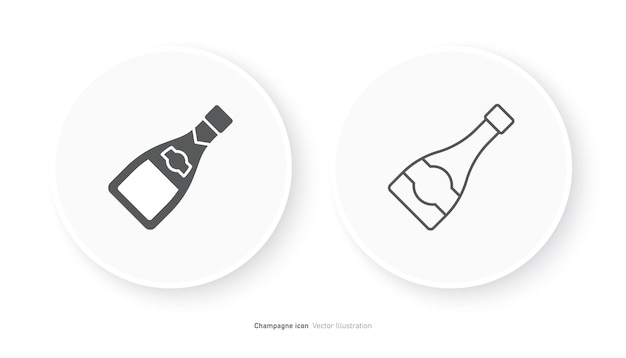 Iconic Champagne Bottle and Glass Collection | Jiffy Designs