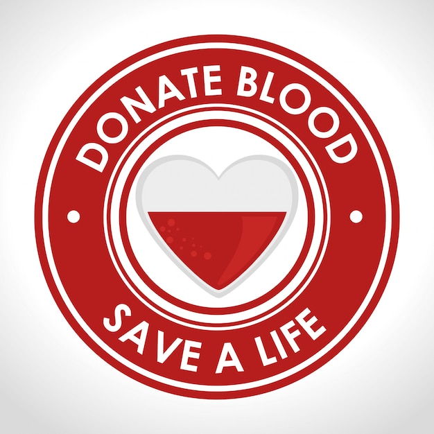 Donate Blood Save a Life Emblem Design | Jiffy Designs
