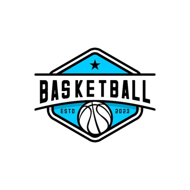 Iconic Basketball Emblem with Retro Style Flair | Jiffy Designs