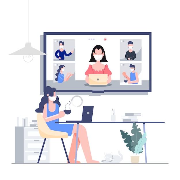 Vibrant Virtual Team Collaboration in Remote Workspace | Jiffy Designs