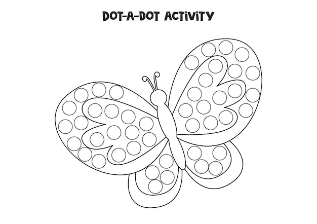 Delightful Dot-a-Dot Butterfly Activity for Kids | Jiffy Designs