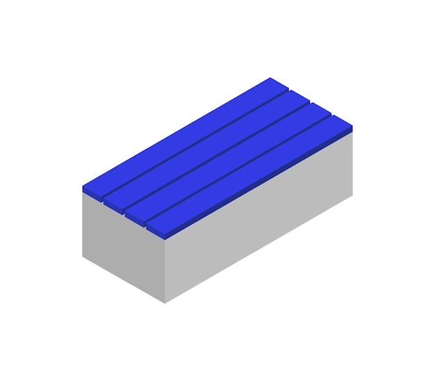 Striking Blue Rectangular Blocks on Neutral Platform | Jiffy Designs