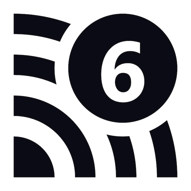 Bold and Minimalist Number Six Design | Jiffy Designs
