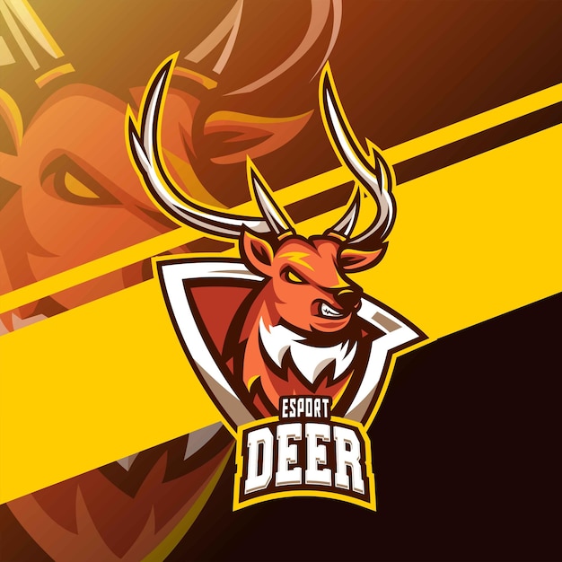 Fierce Deer Esports Logo with Striking Design | Jiffy Designs