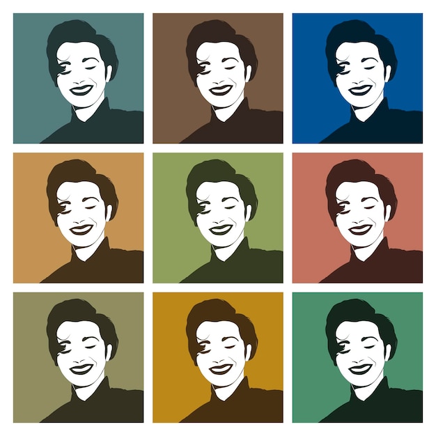 Vibrant Portraits of a Smiling Man in Pop Art Style | Jiffy Designs