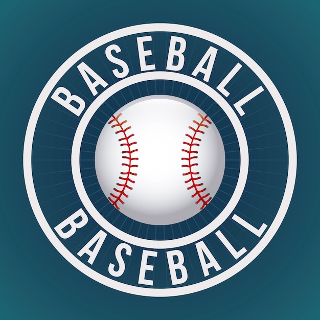 Iconic Baseball Emblem with Vibrant White Ball | Jiffy Designs