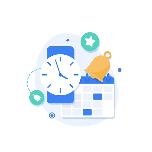 Minimalist Time Management Icons with Smartphone and Shapes | Jiffy Designs
