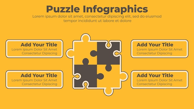 Colorful Puzzle Pieces Forming Infographic Layout | Jiffy Designs
